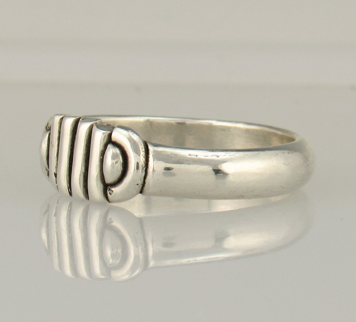 Sterling Silver Men's Band Handmade One of a Kind Artisan | Etsy