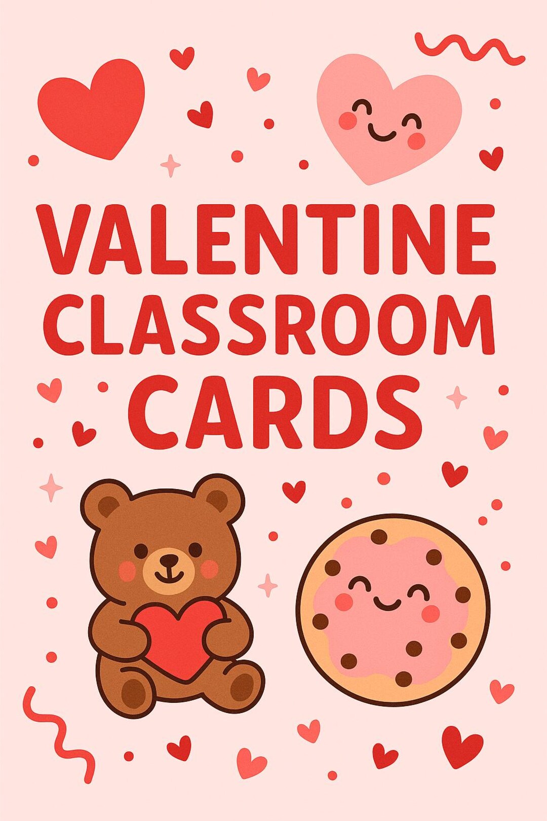Valentine Classroom Cards Printable 12 Cute Kids Valentines School ...