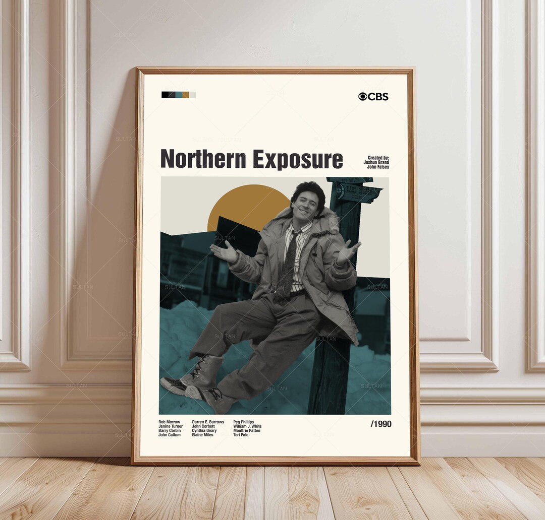 Northern Exposure TV Series Poster, Mid-century Modern Film Art ...