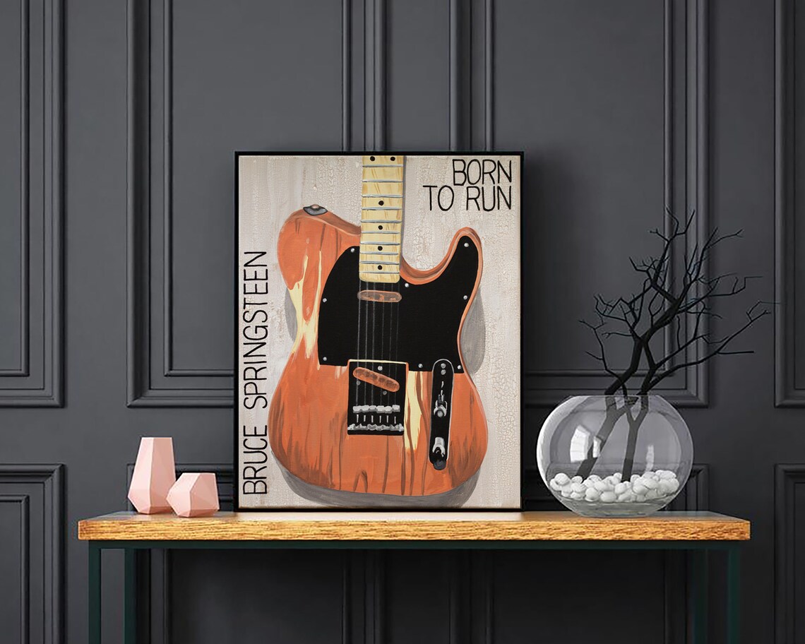 Bruce Springsteen Fender Telecaster Guitar Fine Art Print - Etsy