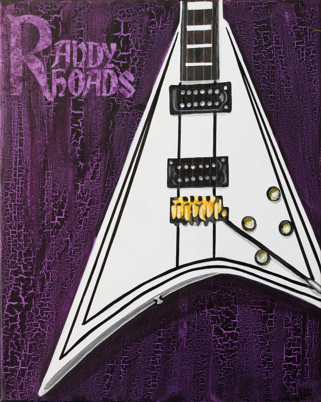 Randy Rhoads Jackson Flying V Concorde Guitar, Printable Wall Art ...