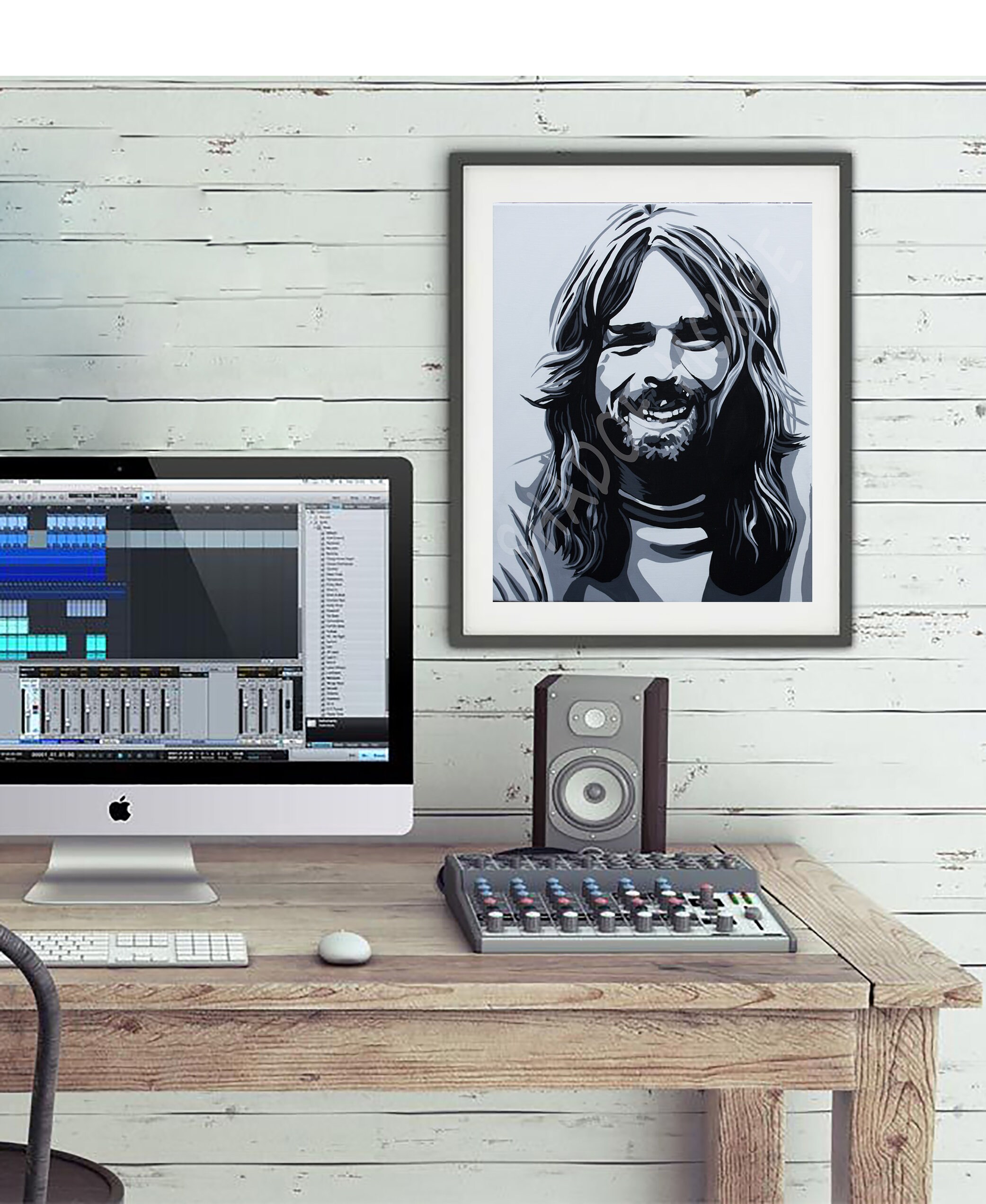 Richard Wright of Pink Floyd Pop Portrait Art Print Poster of | Etsy