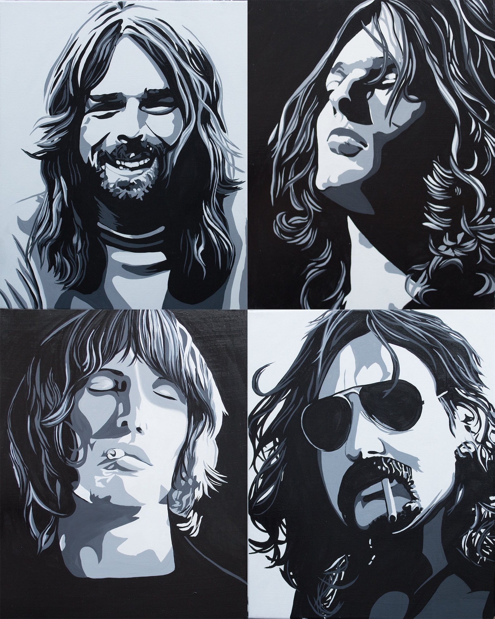 Richard Wright of Pink Floyd Pop Portrait Art Print Poster of | Etsy