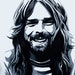 Richard Wright of Pink Floyd Pop Portrait Art Print Poster of Painting ...