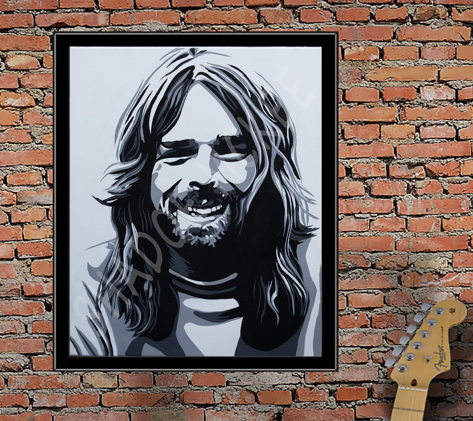 Richard Wright of Pink Floyd Pop Portrait Art Print Poster of | Etsy