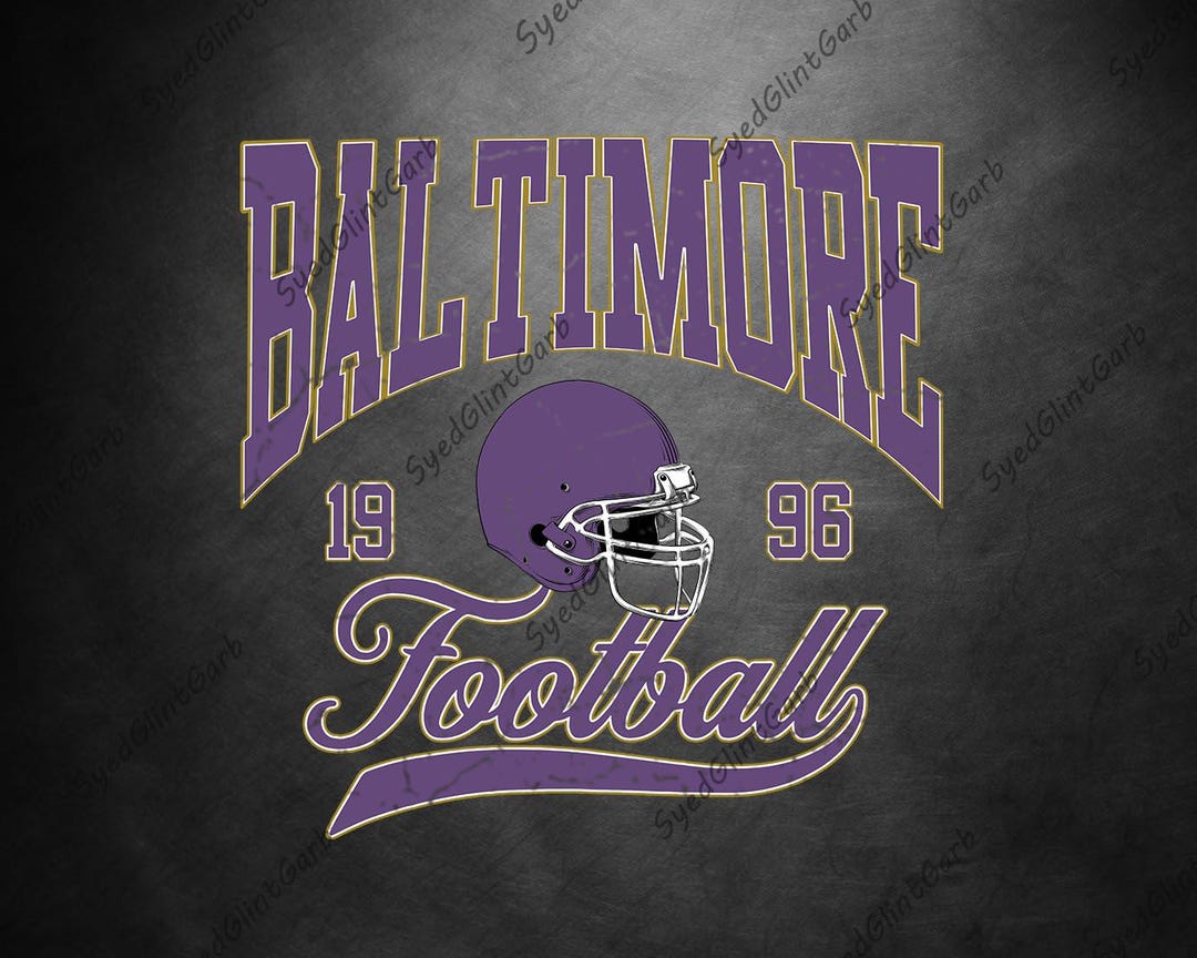 Vintage Baltimore Football Png, Retro Baltimore Football Fan Gift, Game ...