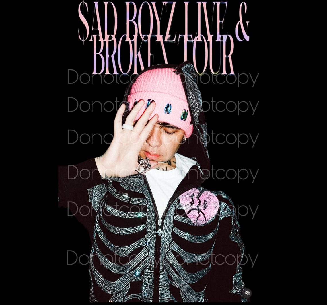 Junior H Sad Boy Tour PNG for DTF Printing Digital Download - Etsy