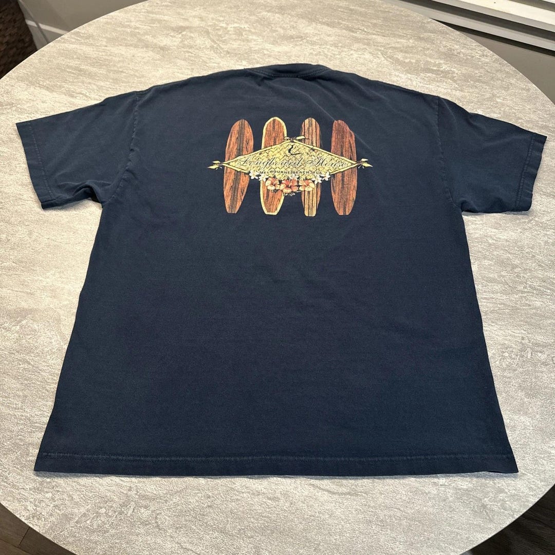 Longboard House Surfboards Surfer Melbourne Florida Floral Shirt Blue ...