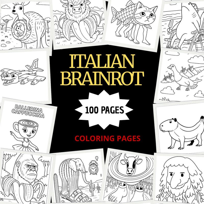 Italian Brainrot to Draw - Etsy Canada