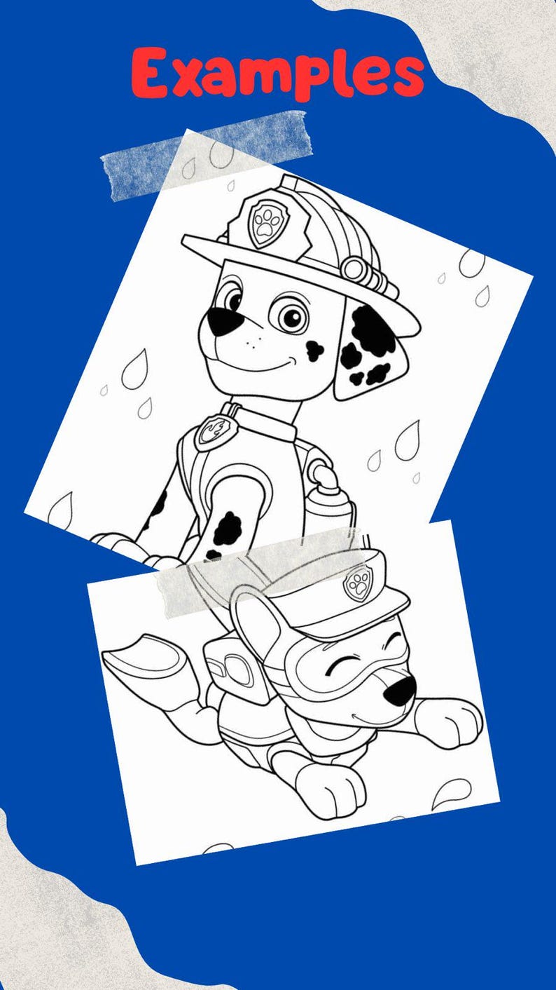 Paw Patrol Coloring Book for Kids 100 Fun & Easy Coloring Pages ...
