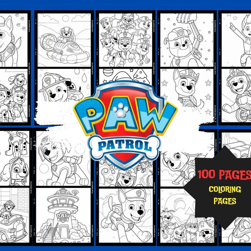 Paw Patrol Topper Pdf - Etsy