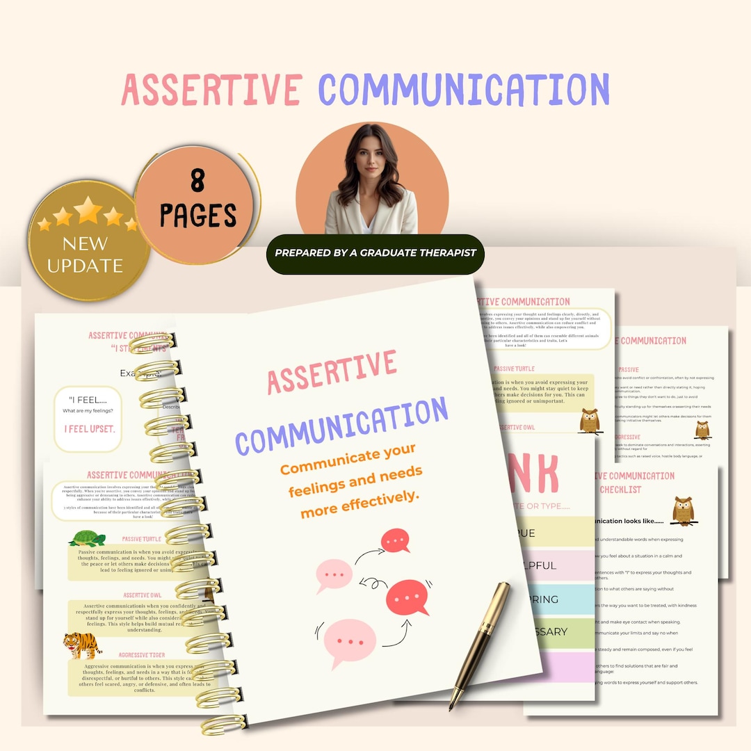 Assertive Communication for Kids Worksheets, Communication Styles and ...