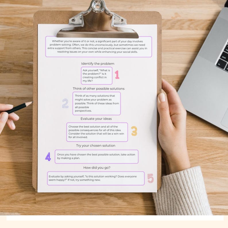 The Size of the Problem Worksheets, Kids and Teen Therapy, Group ...