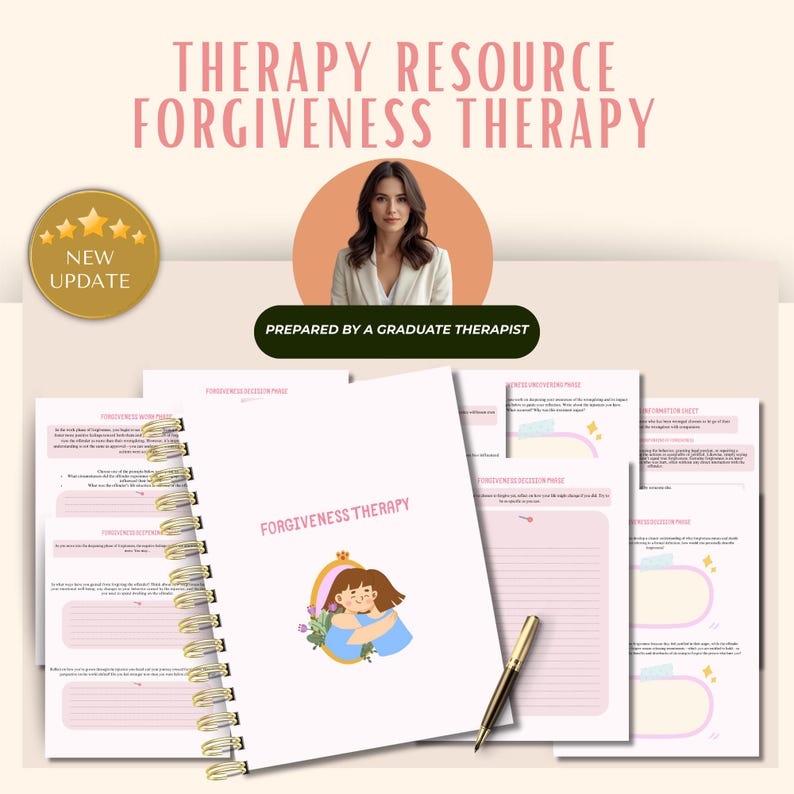 Self-forgiveness Therapy Worksheets, Self Help Self Growth Worksheets ...