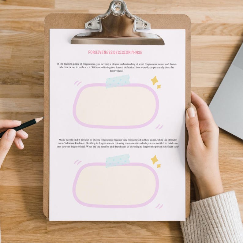 Self-forgiveness Therapy Worksheets, Self Help Self Growth Worksheets ...