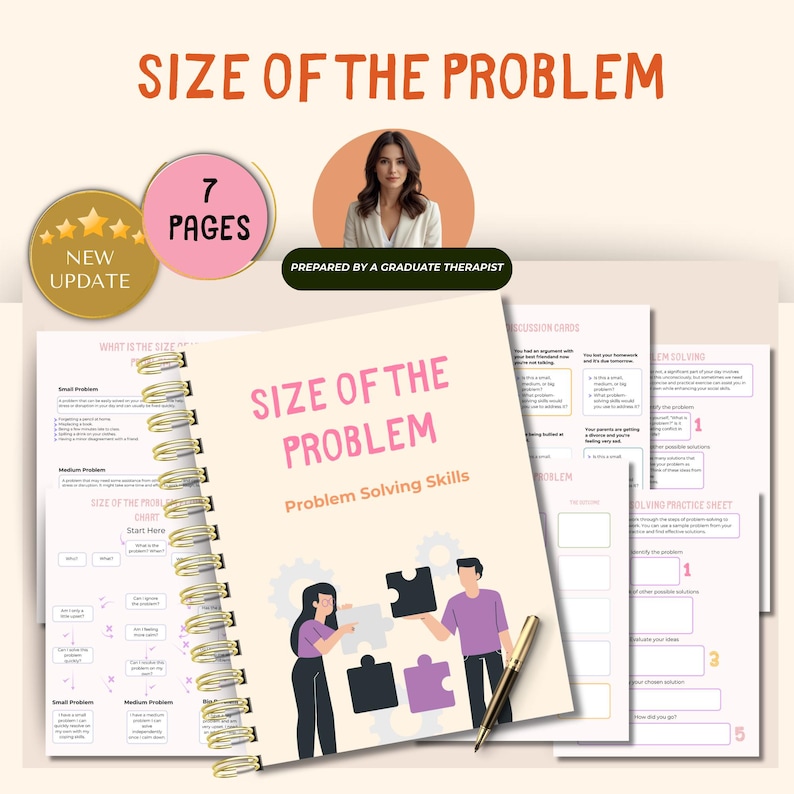 The Size of the Problem Worksheets, Kids and Teen Therapy, Group ...