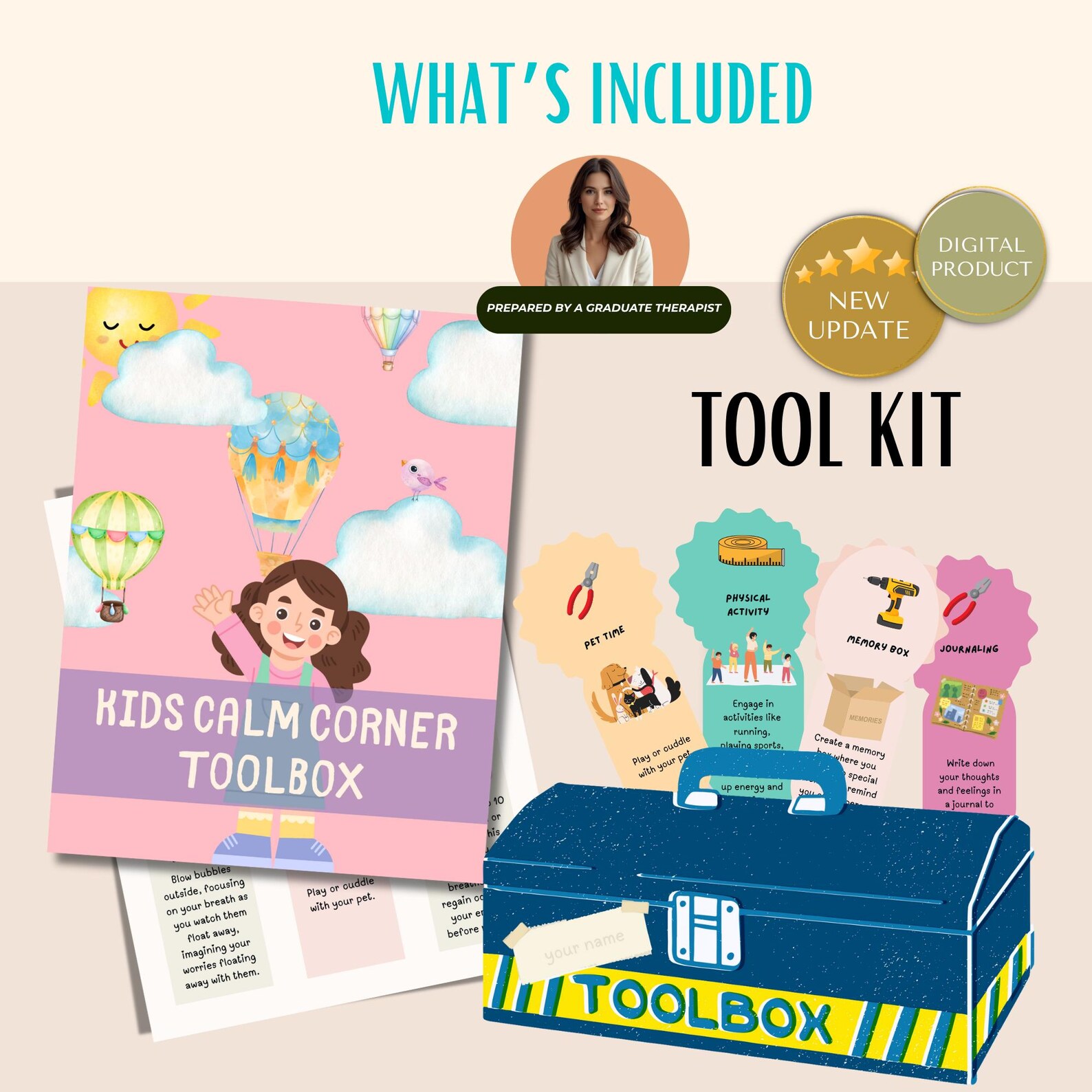 Children Calming Corner Toolkit, Coping Skills for Kids, ADHD ...