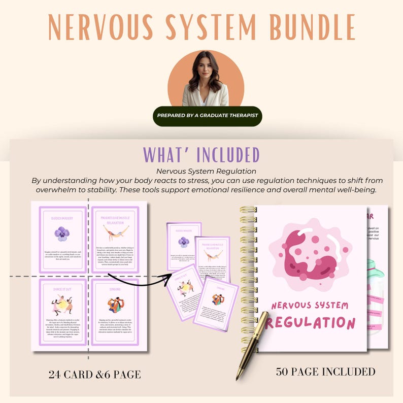 Nervous System Regulation Workbook Polyvagal Theory Ladder Vagus ...