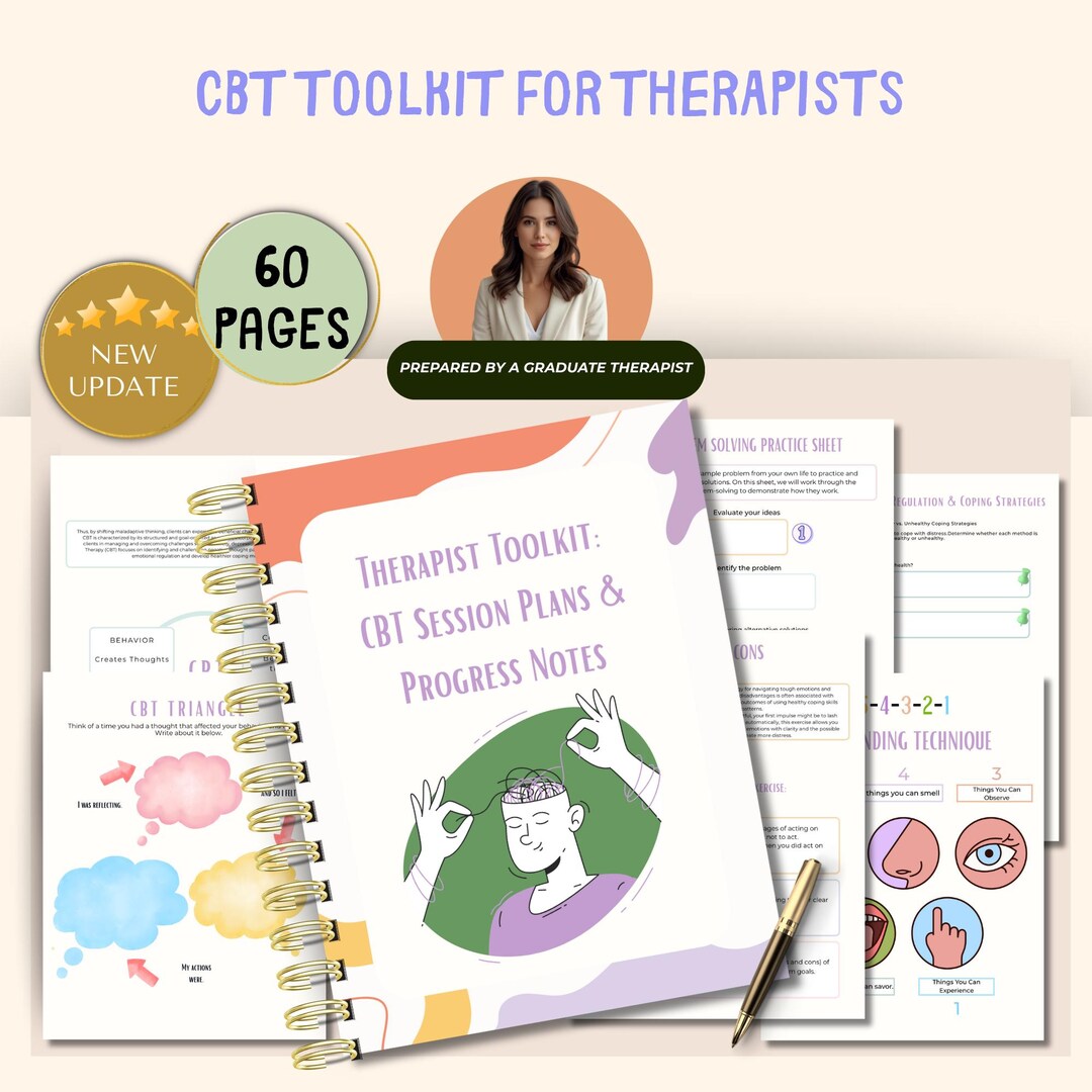 CBT Session Plans & Progress Notes for Therapy Sessions, Cbt Skills ...