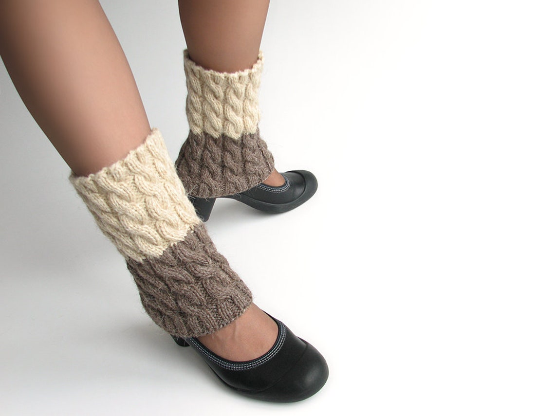 Reversible Cable Hand Knitted Boot Cuffs Toppers Covers - Etsy