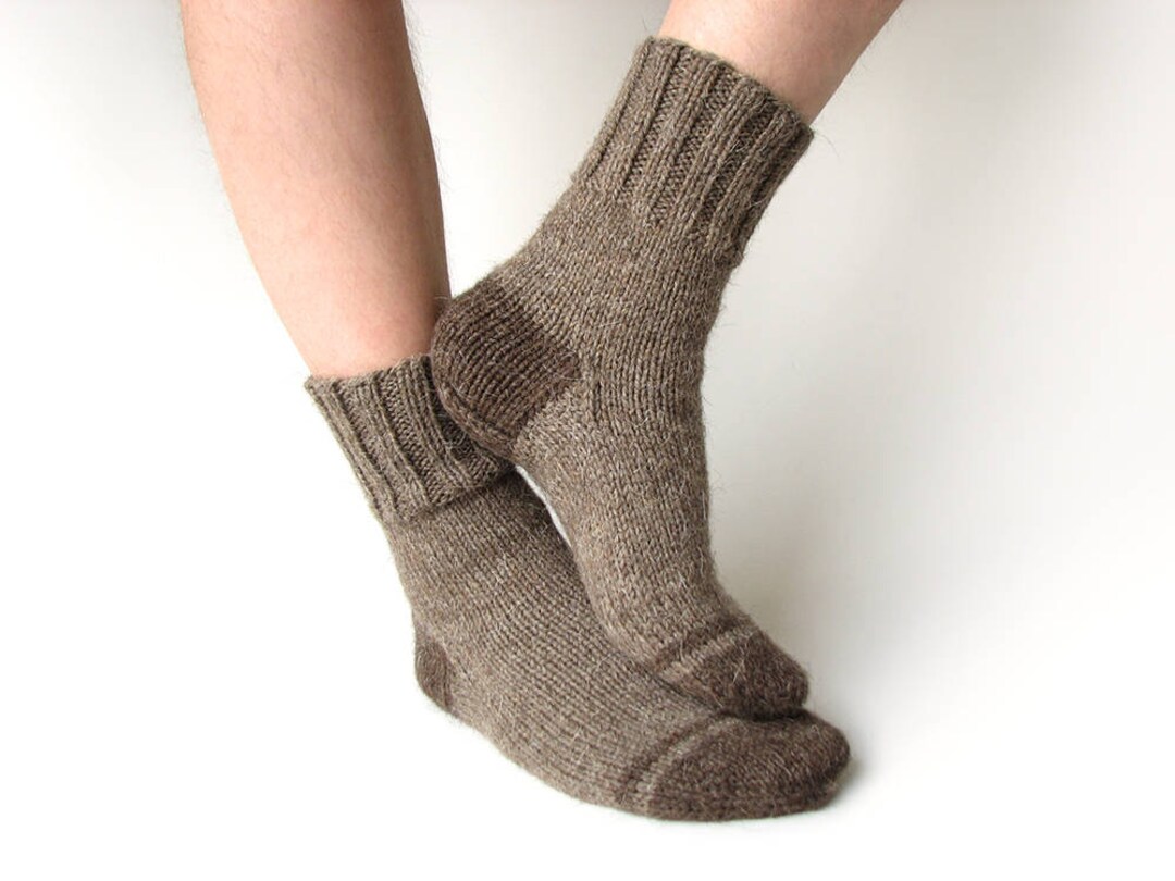 Men Organic Wool Hand Knit Socks Anniversary Gifts for - Etsy