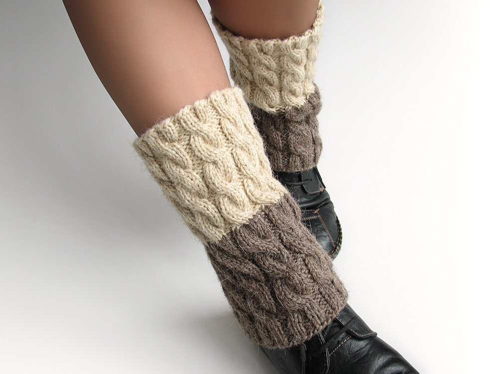 Reversible Cable Hand Knitted Boot Cuffs Toppers Covers - Etsy