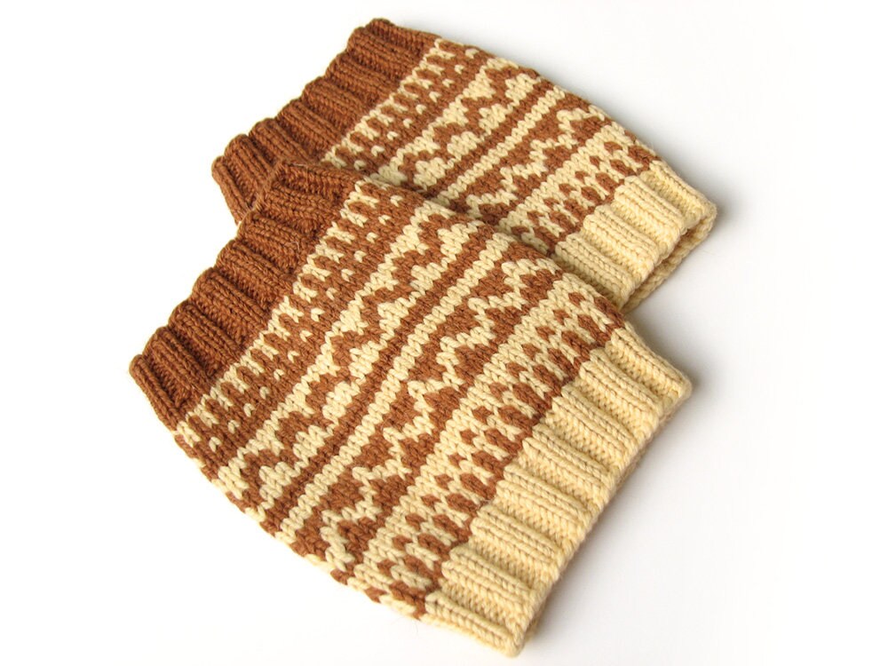 Reversible Women Hand Knitted Boot Cuffs Toppers Covers Fair - Etsy