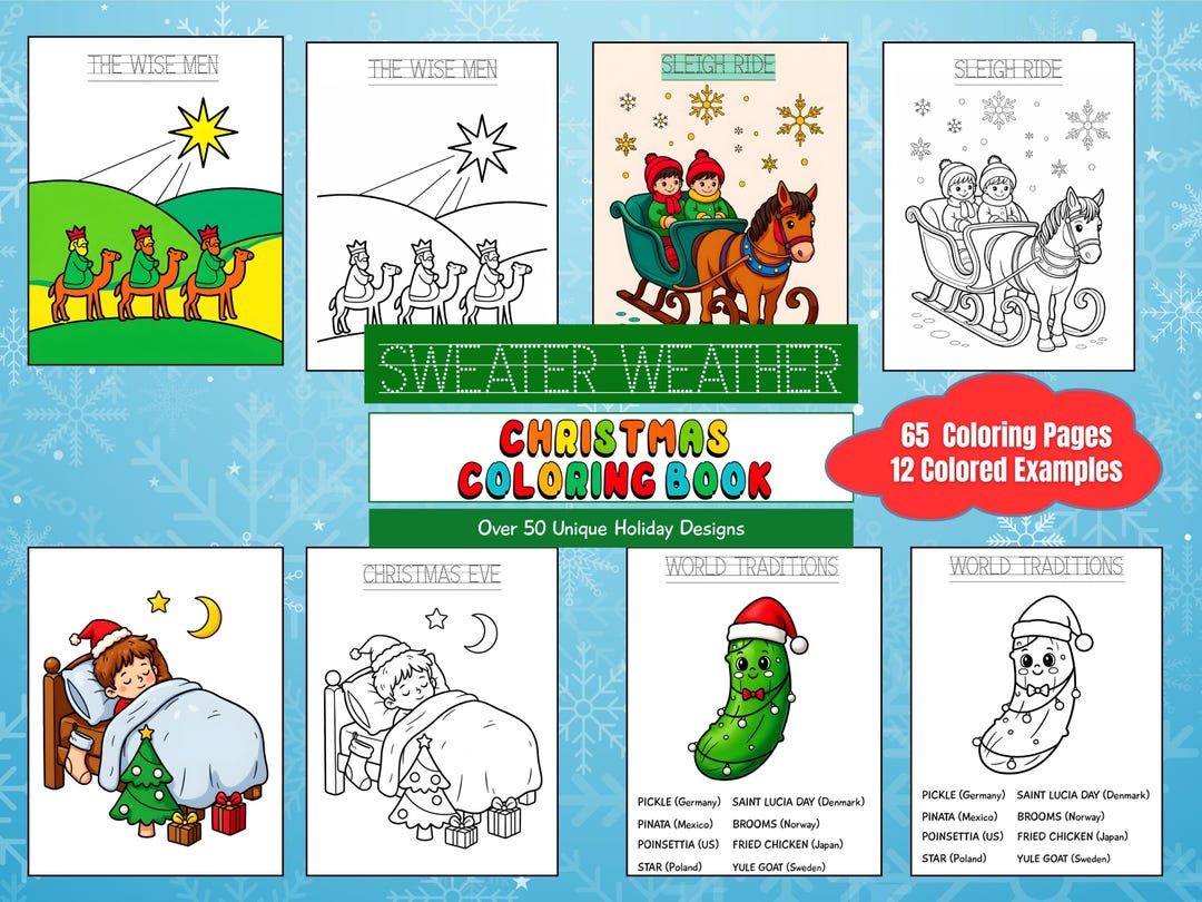 Coloring Pages - Sweater Weather Christmas for Kids – Printable ...