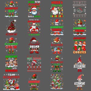 Accountant Christmas Vibes PNG – Funny Santas Favorite Accounting ...