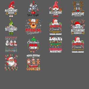 Accountant Christmas Vibes PNG – Funny Santas Favorite Accounting ...