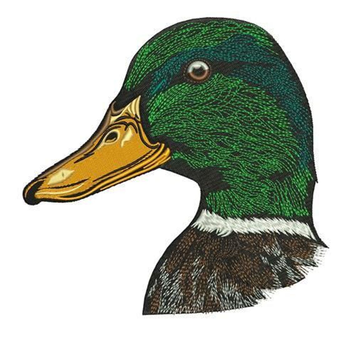Duck Hunting Embroidery Design, Duck Embroidery File PNG 500x477px ...