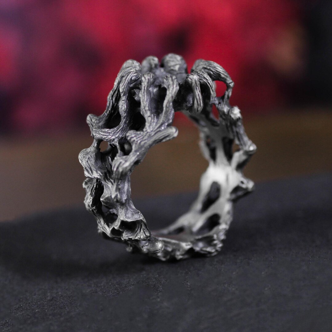 Vintage Silver Vine Stacking Rings: Nature-inspired Branch Design - Etsy