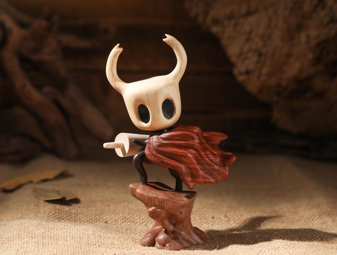 Handmade Hollow Knight Wooden Figurine,wooden Hollow Knight Silksong ...