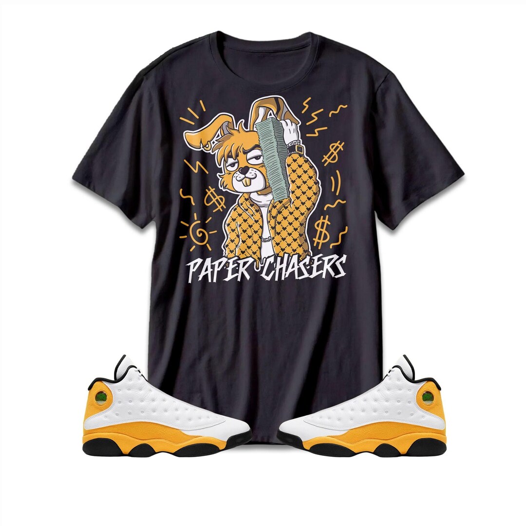 Bunny Paper Chasers Unisex Shirt, Match Jordan 13 Retro Del Sol Shirt ...