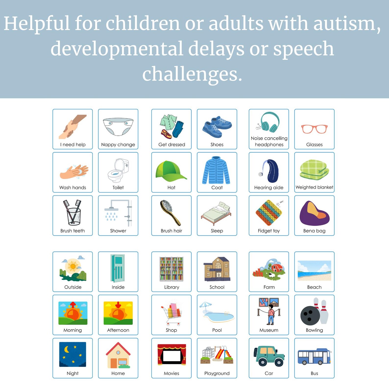 Communication Cards/pecs Cards for Non-verbal Autism & Speech ...