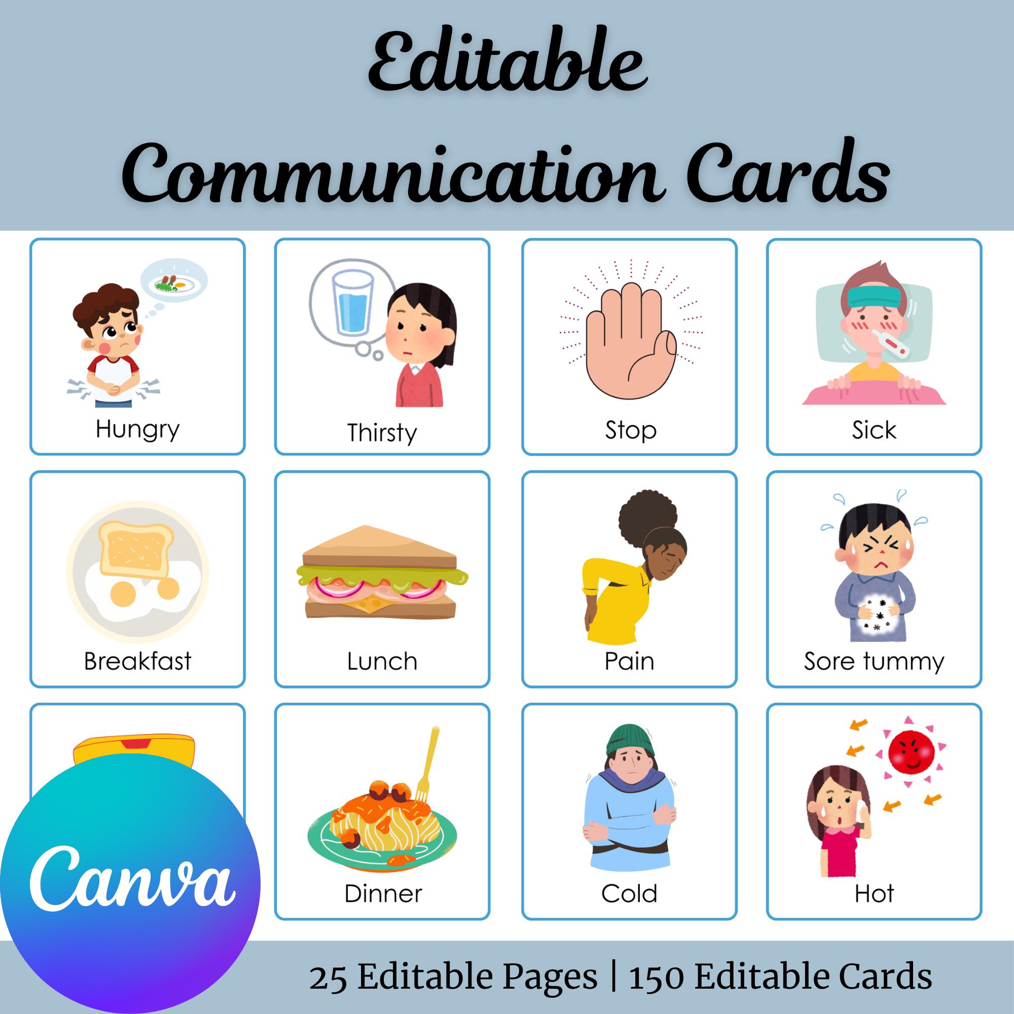 Communication Cards/pecs Cards for Non-verbal Autism & Speech ...