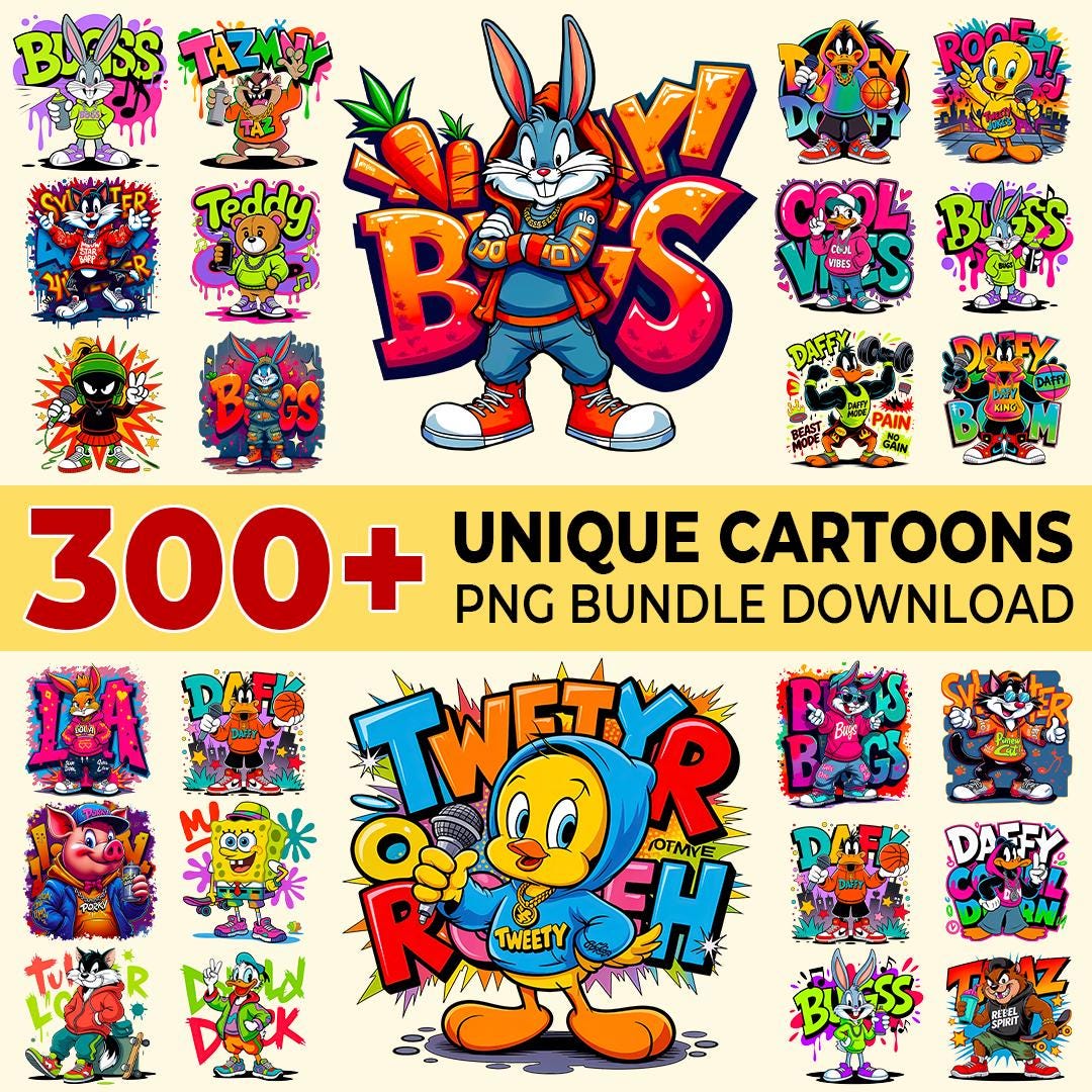 300+ Cartoons Bundle Png, Cartoon Characters, Cartoon Clipart, Cartoon ...