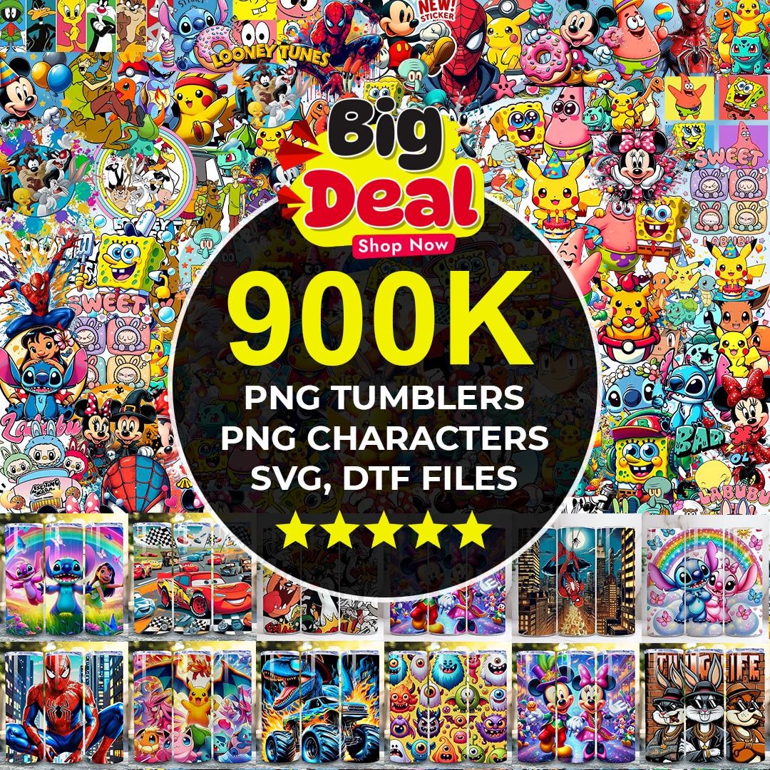 900K Mega Png, Svg Bundle, Dtf Designs, Cricut Files, Holiday Svg ...