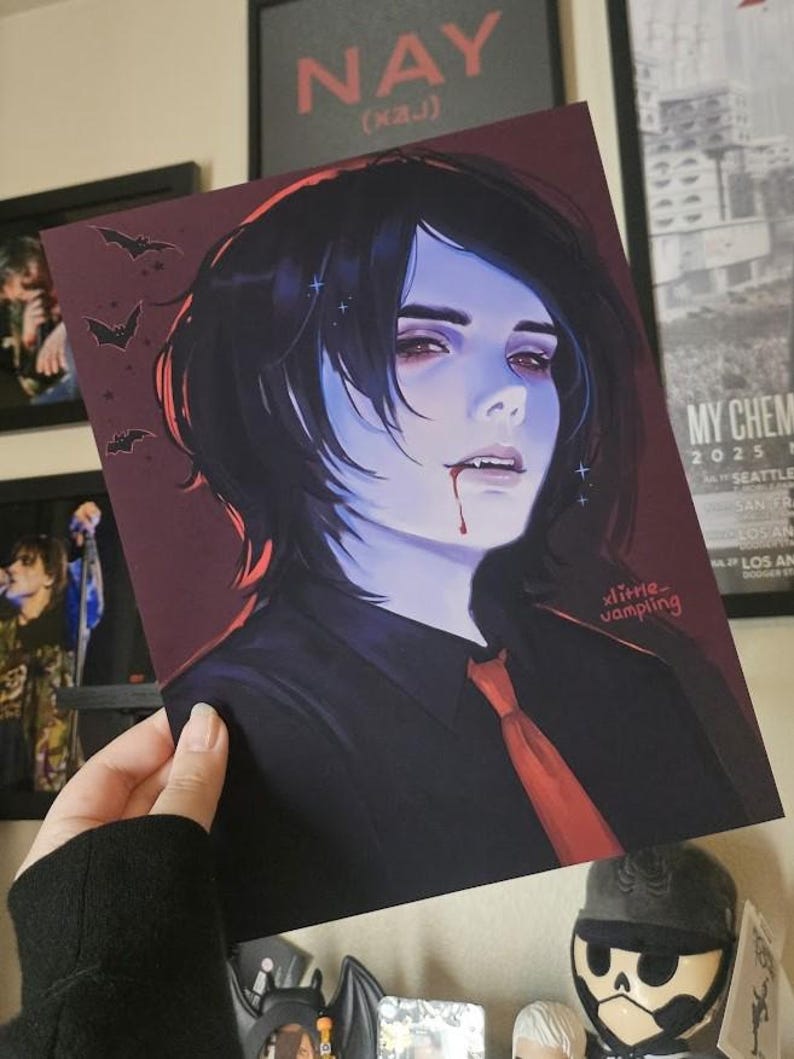 Gerard Way Vampire My Chemical Romance Art Print - Etsy