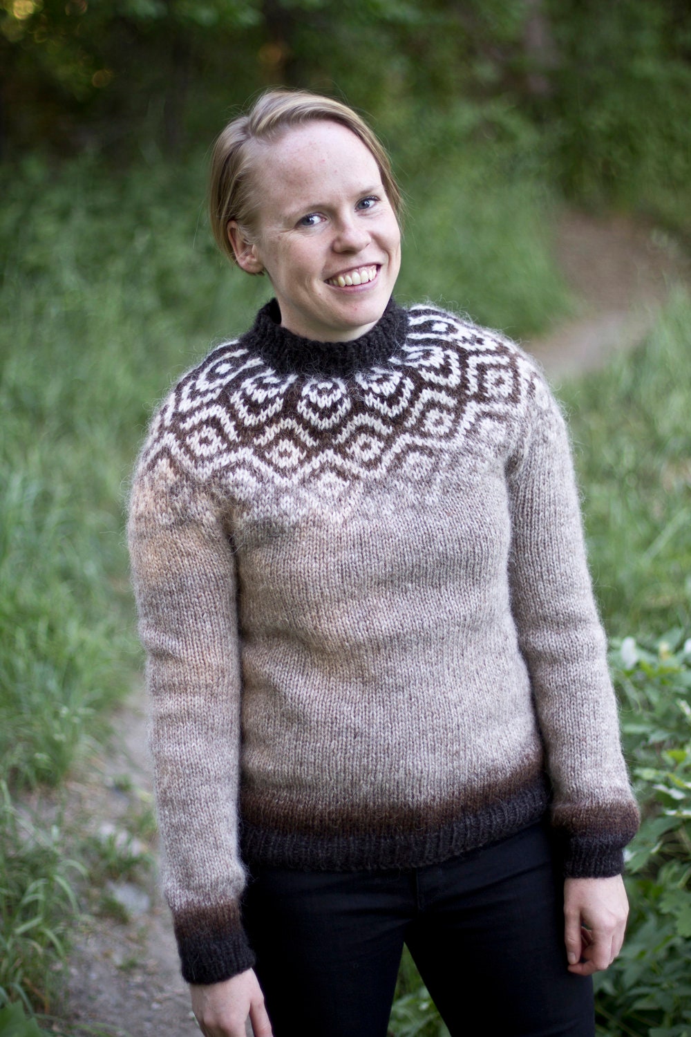 Subtlety Pattern for Icelandic Lopapeysa in Gradient Colours | Etsy