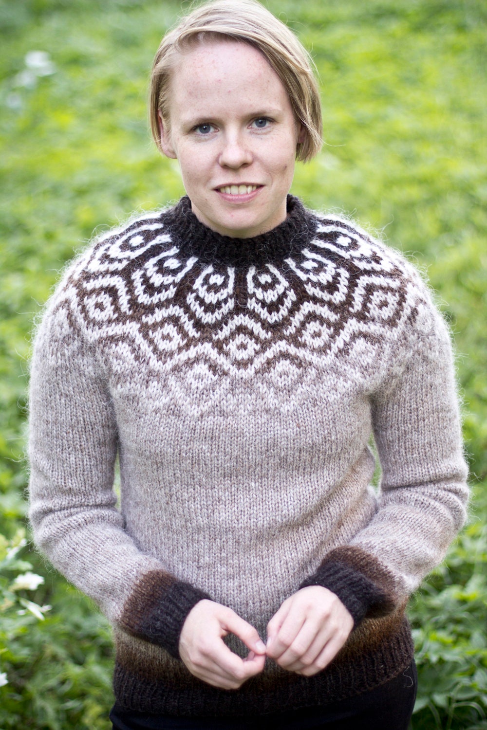 Subtlety Pattern for Icelandic Lopapeysa in Gradient Colours | Etsy