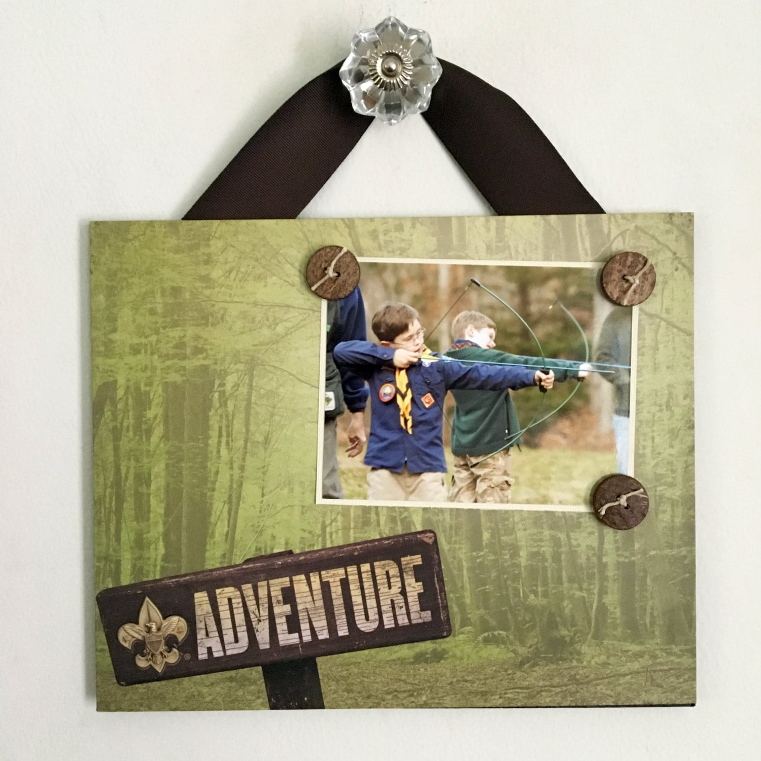 Boy Scout Picture Frame Magnetic Gift Home Decor Photo 5 X 7 9 - Etsy