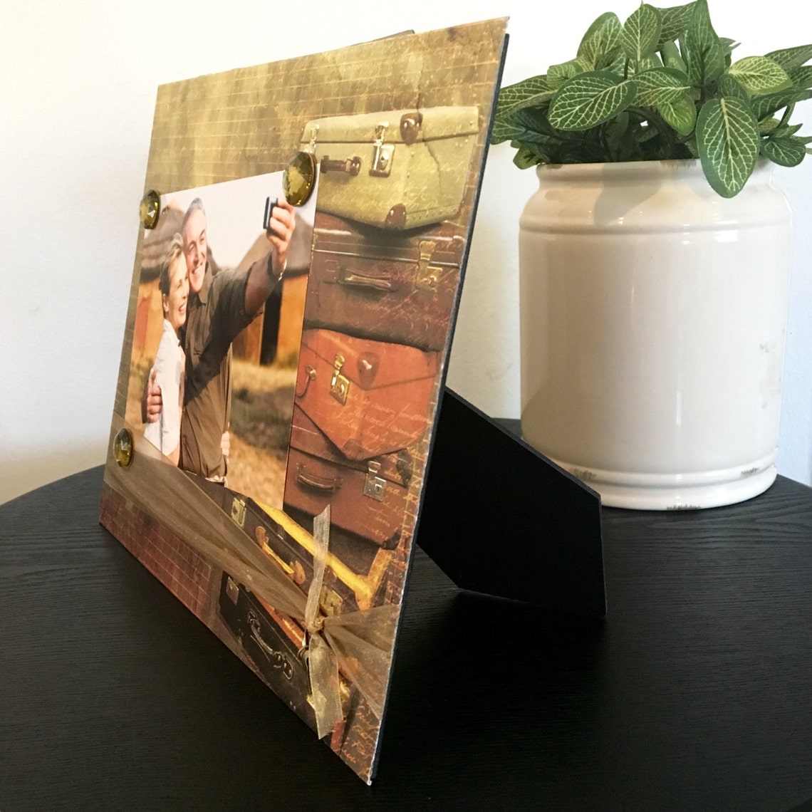 Vintage Suitcases World Traveler Retirement Gift Vacation Handmade ...