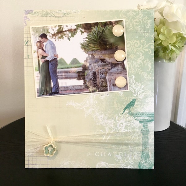 Beach Wedding Ocean Engagement Picture Frame Magnetic Gift Home Decor ...