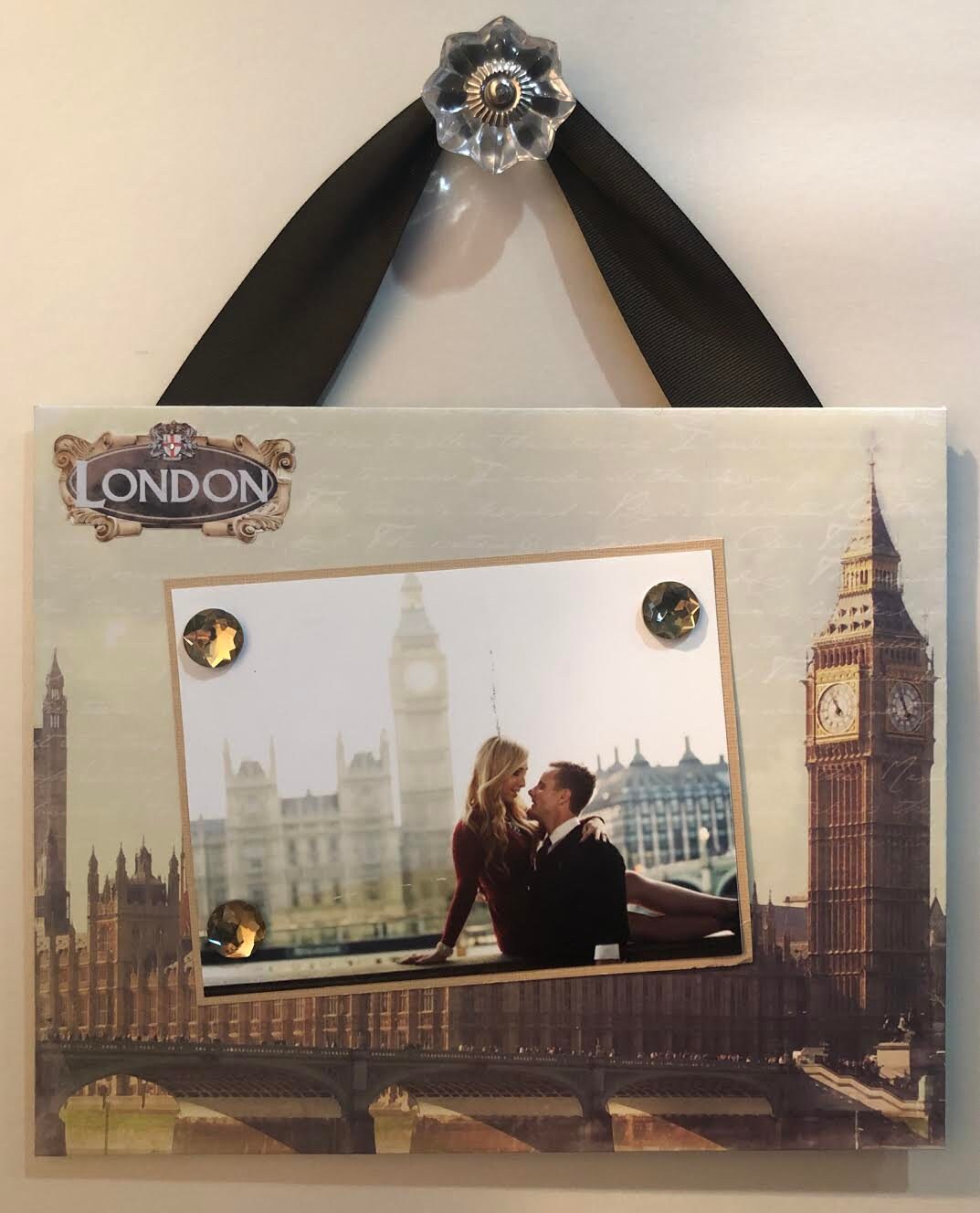 London England Big Ben on the Thames Picture Frame Magnetic Gift Home ...