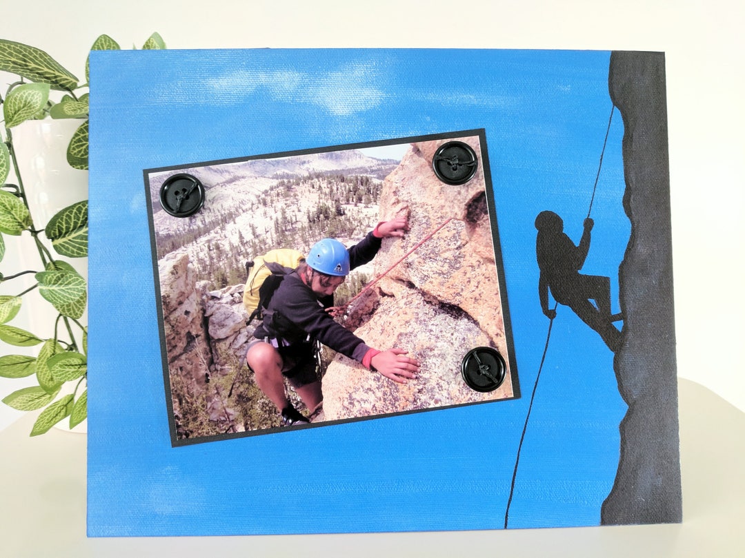 Mountain Climbing - Magnetic Picture Frame Handmade Gift Present Home ...