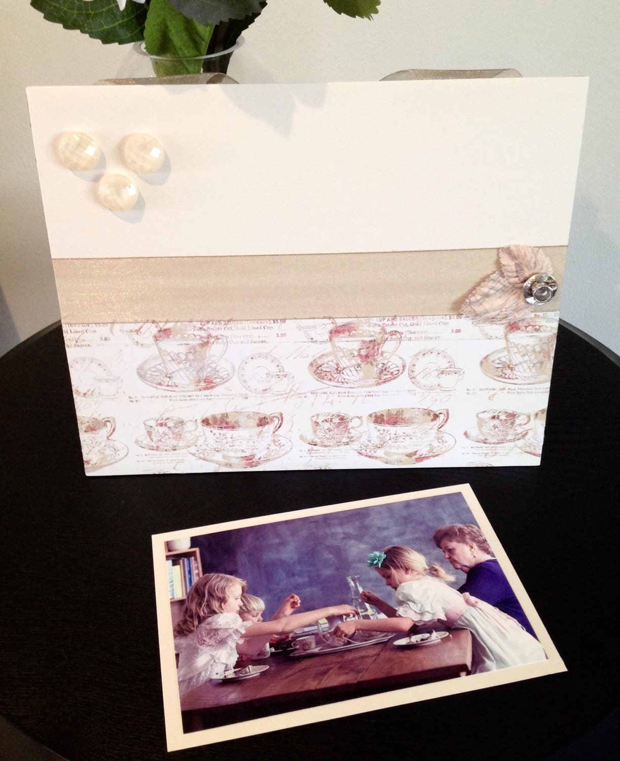 High Tea Party English Tea Gift Home Decor Handmade Magnetic Picture ...