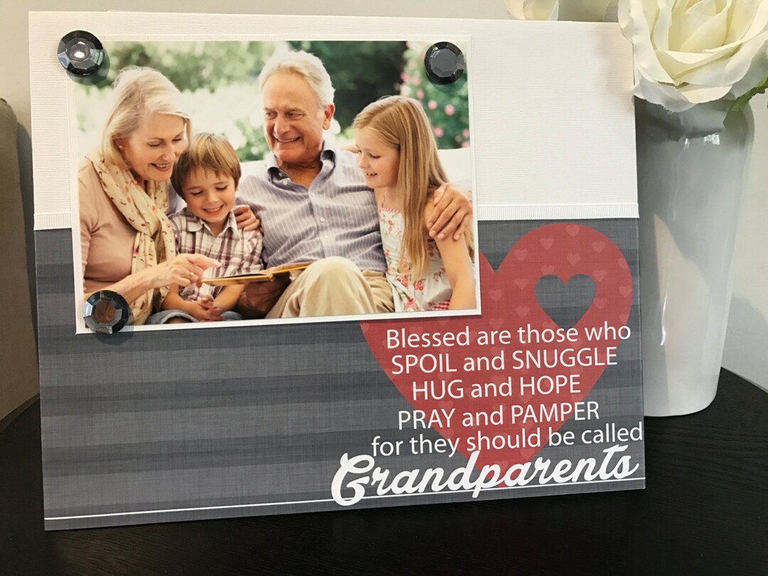 Grandparents Picture Frame Magnetic Gift Home Decor Photo 5 X 7 9 X 11 ...