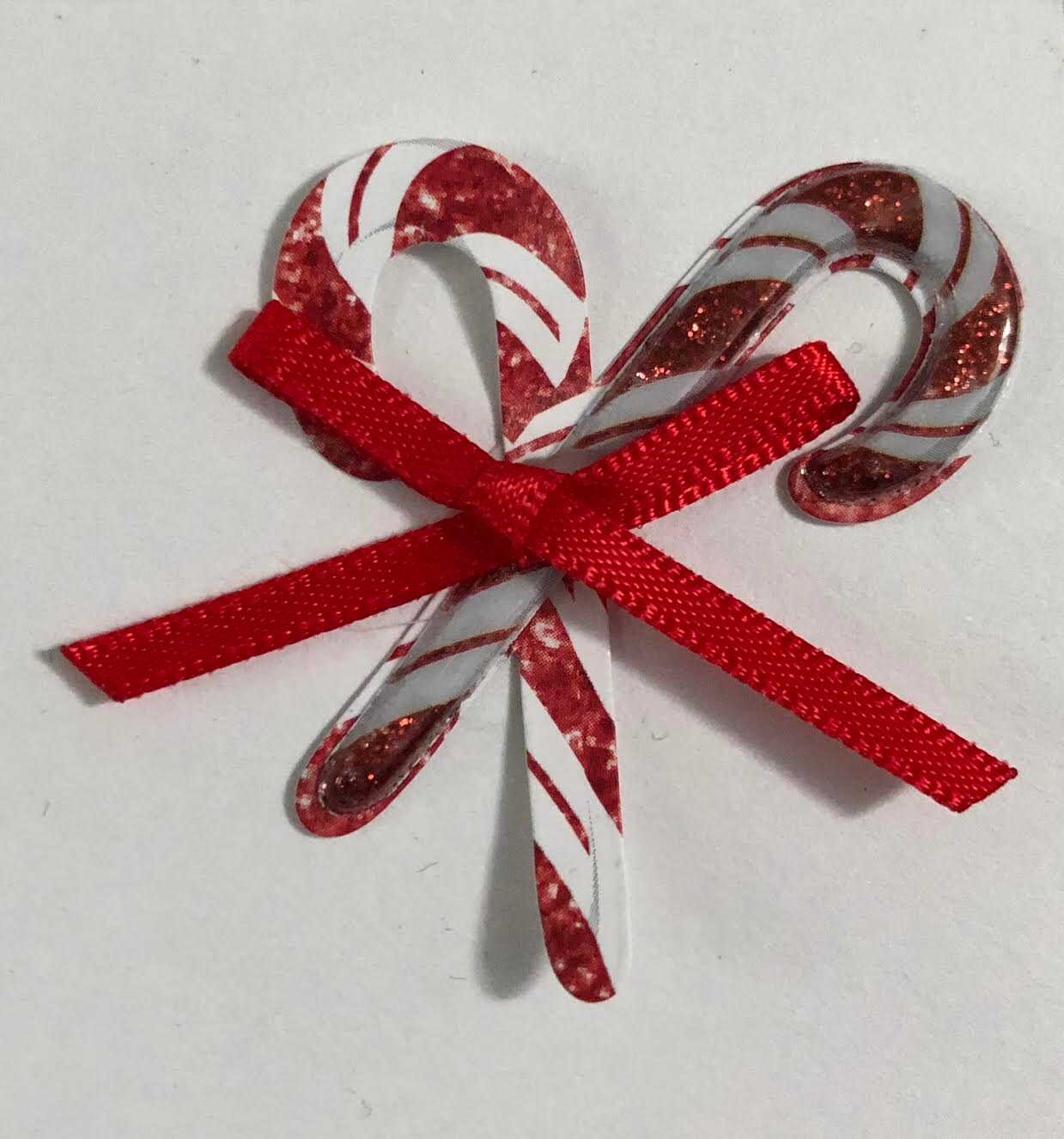 Candy Cane Christmas Holiday Keepsake Handmade Magnetic Picture Frame ...