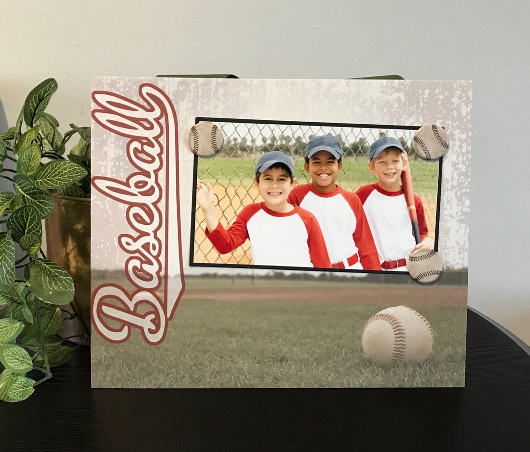 Baseball Field Sports - Magnetic Picture Frame Handmade Gift Present ...